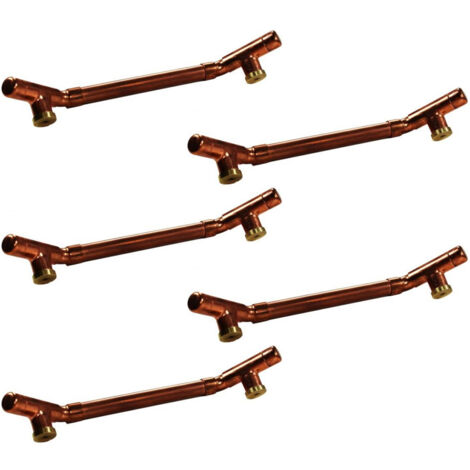 Lot de 5 Poignées élégantes en Cuivre - Entraxe 160 mm - Ø12 - Arcanaute