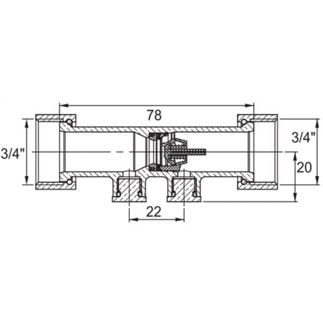 Clapet antipollution NF avec double femelle écrou libre 3/4" (20/27 ...