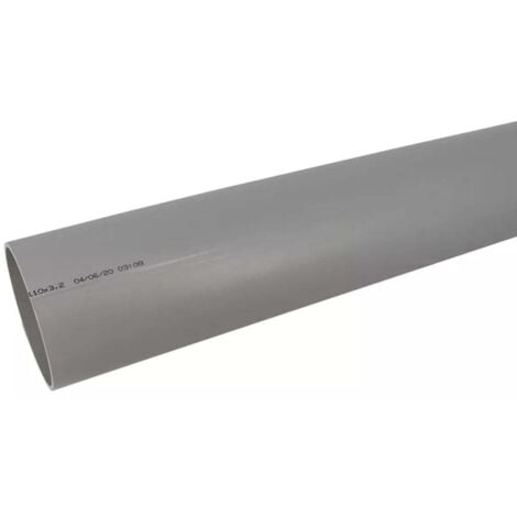 5 tubes PVC compact NF-Me - diamètre 110 mm - 4 mètres - ép. 3,2 mm - Nicoll