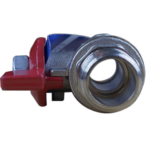 Vanne à sphère PN25 NILE ACS Manette Papillon rouge Mâle/Mâle 1/2" (15/ ...