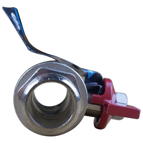 Vanne à sphère PN30 SENA ACS Manette Papillon rouge Mâle/Mâle 3/4" (20/ ...