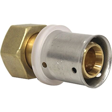 Raccord multicouche à sertir femelle écrou libre (15/21) 1/2" - Ø20x2,0 - MULTIPEX