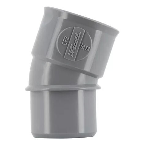 10 coudes PVC évacuation Ø32 Mâle Femelle 20° - Nicoll