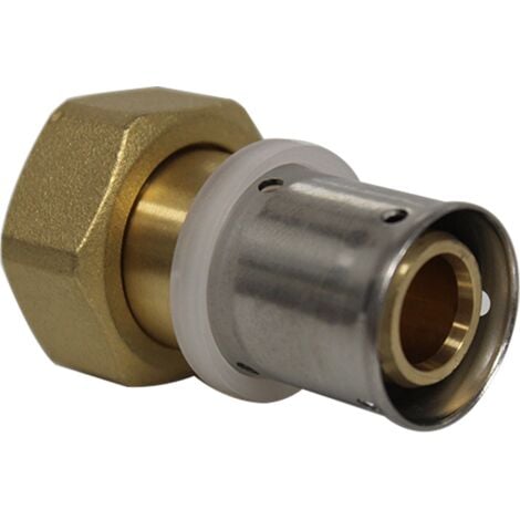 Raccord multicouche à sertir femelle écrou libre (20/27) 3/4" - Ø20x2,0 - MULTIPEX