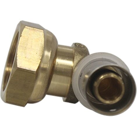 Coude multicouche à sertir écrou libre femelle (20/27) 3/4" - Ø16x2,0 - MULTIPEX