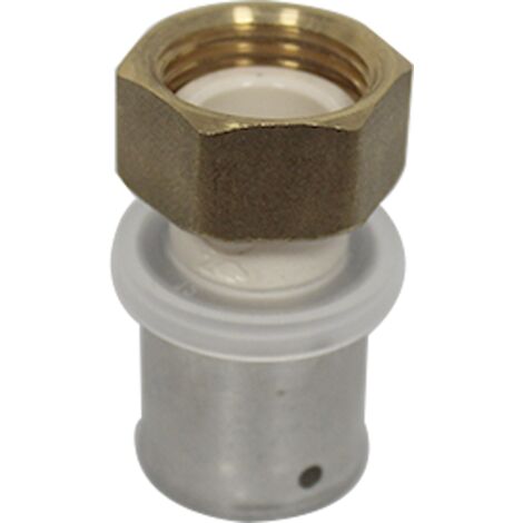 Raccord multicouche PPSU à sertir femelle écrou libre (15/21) 1/2" - Ø20x2,0