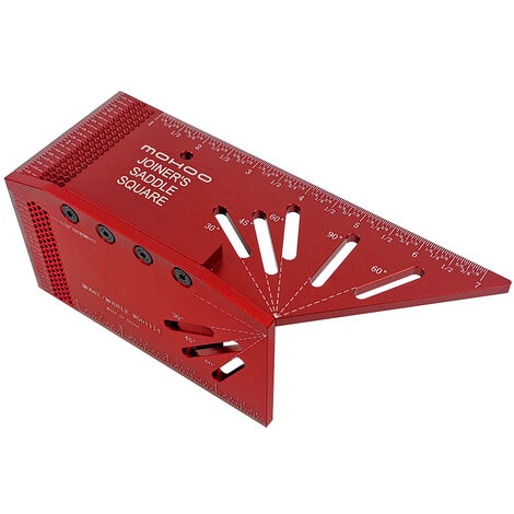 Quadratisches Holzbearbeitungs-Sattel-Layout-Messgerät Mohoo-Layout-Lineal 3D-Gehrungswinkelmaß ...