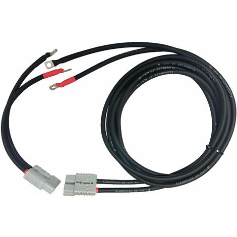 4m ATV Winch Battery Extension Cables - Anderson - British Made - 6mm Lug.
