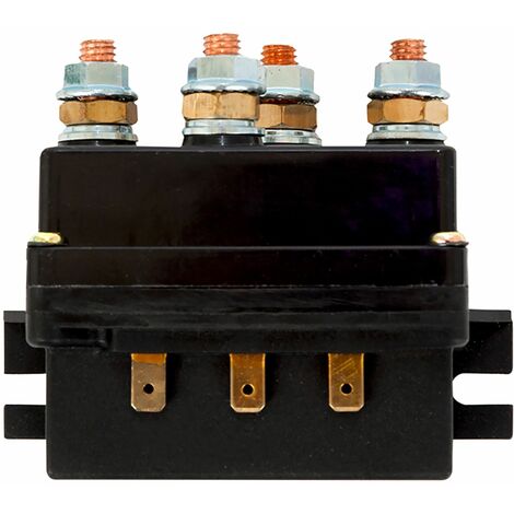 24V Winch Solenoid Heavy Duty Upgrade. Spade Terminal Side Connections.