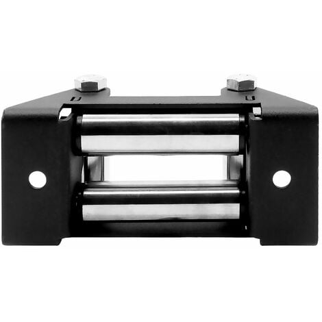 Roller Fairlead, Small, Military Grade Matt Black. Stainless Steel Rollers.