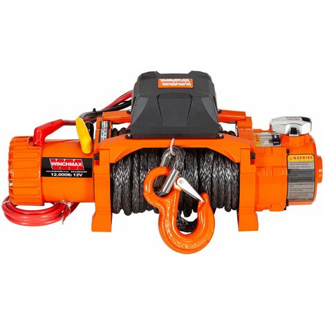 12,000lb (5,443kg) Original Orange 12v Two Speed Winch. 26m x 11mm ...