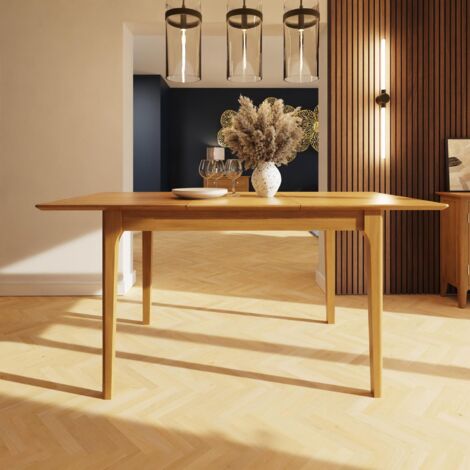 FWStyle Extending Dining Table 1.2m Natural Oak
