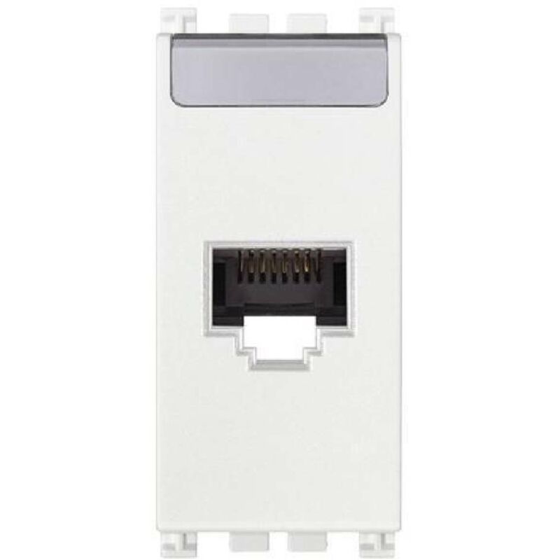VIMAR 19339.11.B - Presa RJ45 Netsafe Cat5e UTP Bianco (Arkè)