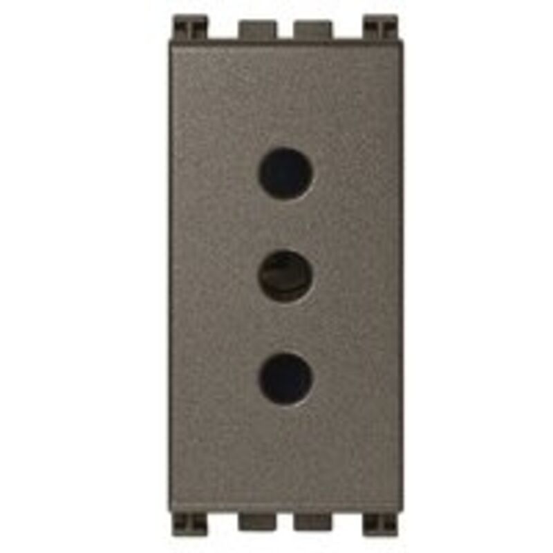 VIMAR 19201.M - Presa 2P+T 10A P11 Metal (Arkè)