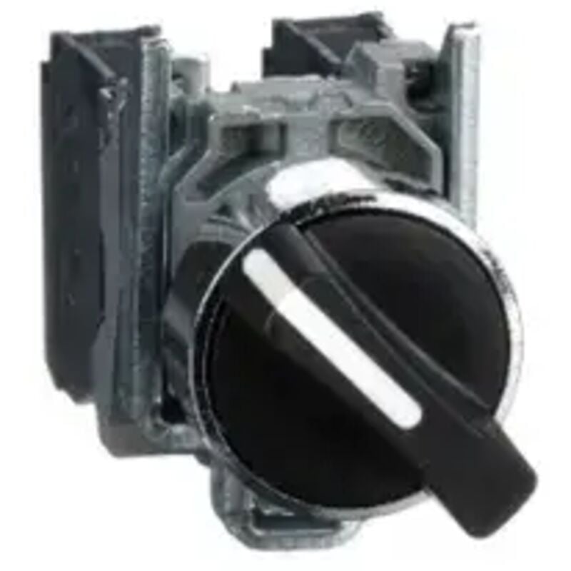 SCHNEIDER XB4BD25 - Selettore Ø22 - 2 posizioni - leva nero - 1NO+1NC