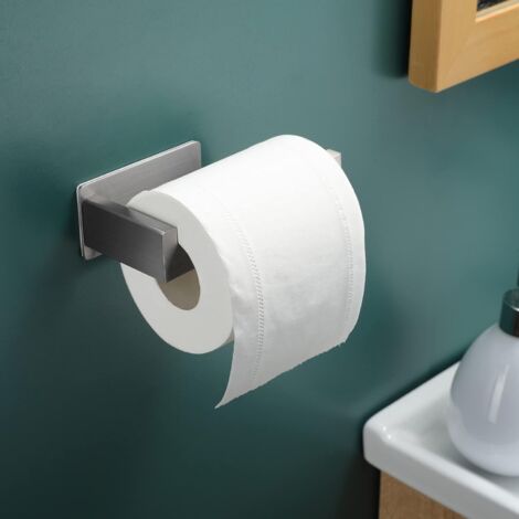 GROOFOO Argenté Porte-rouleau de Toilette Mural en Acier Inoxydable ...