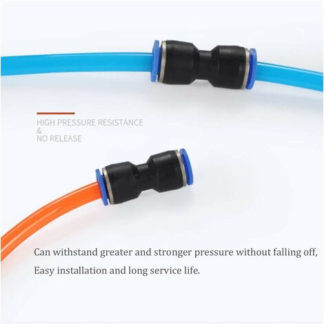 GROOFOO 20pcs Tracheal Quick-insertion Connecteur droit pneumatique ...