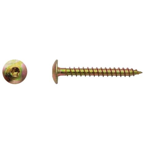 250 Vis Bois pour Penture Torx 6 x 25 mm - Zingué Bichro - D-Work