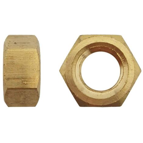 50 Ecrous Hexagonaux HU M14 mm - DIN 934 - Laiton - D-Work