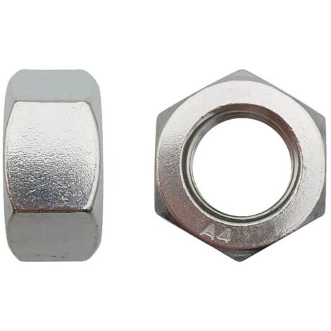 200 Ecrous Hexagonaux HU M4 mm - DIN 934 - Inox A4 - D-Work