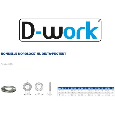 50 Rondelles de Sécurité Autobloquantes NORDLOCK M27 mm - Delta Protekt ...