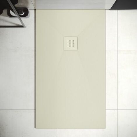 Piatto doccia in resina - Larghezza 70 - Panna Ral-1013 - 70x80 cm