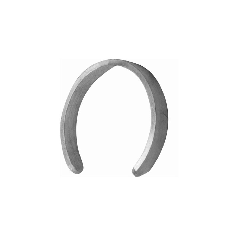 Demi cercle alu Ø100 - Plat 14x5 mm - DECO FER FORGE