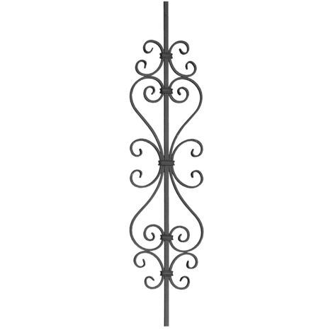 Barreau motif symétrique en volutes - Hauteur 950mm Largeur 180mm carré ...