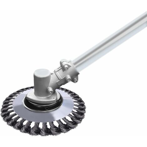 8 Inch Steel Wire Rotary Brush Cutter Trimmer Head, Rotary Weed Brush ...
