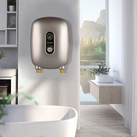 Chauffe-eau 220V 6500W Mini chauffe-eau électrique instantané sans ...