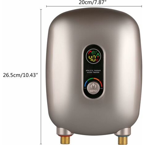 Chauffe-eau 220V 6500W Mini chauffe-eau électrique instantané sans réservoir Mini chauffe-eau ...