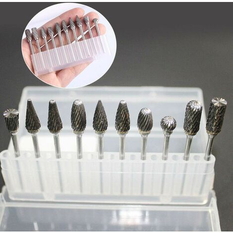 10 x 2.35 mm queue en acier au carbure de tungstène fraise pour ...