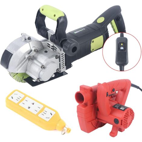 Fraiseuse murale pour rainures 2700 W 6 disques diamantés 133 mm ...