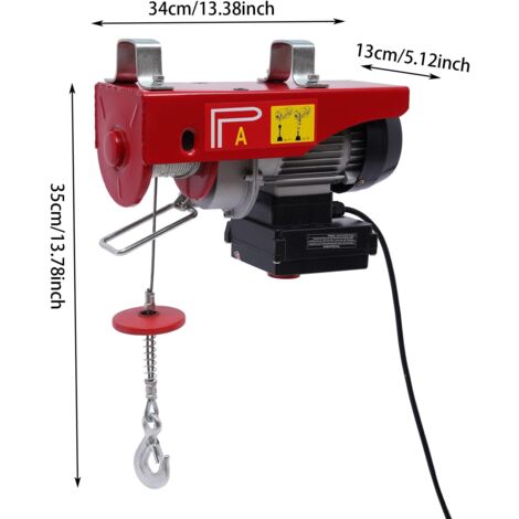 Treuil électrique à câble 230V avec télécommande radio 440LBS avec ...