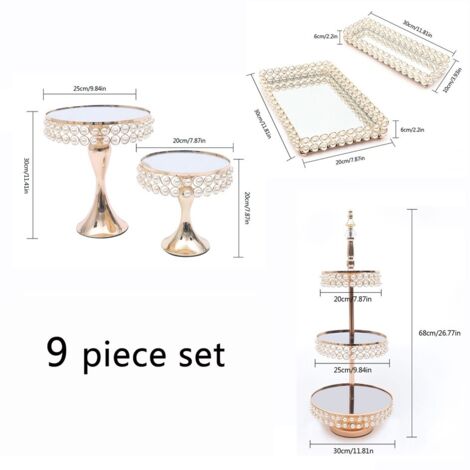 Plateau à gâteaux en acier inoxydable Plateau à gâteaux Cake Stand ...