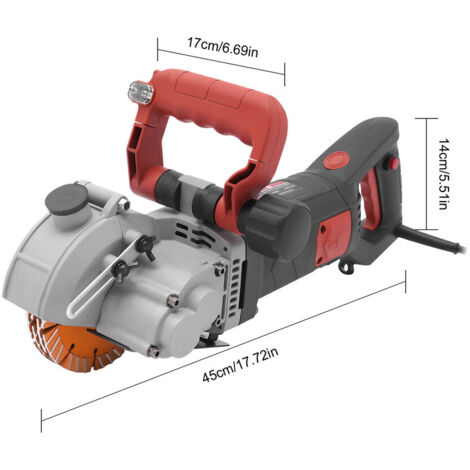 Fraiseuse de murs 4800W Fraiseuse à rainurer Fraiseuse à fentes ...