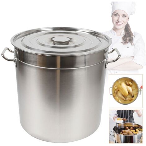 Marmite de Cuisine Marmite de Bouillon avec Couvercle 35/50/70 Litre ...