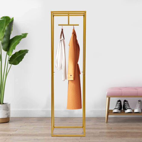Présentoir à vêtements 5040180cm Porte robe de mariage en fer doré ...