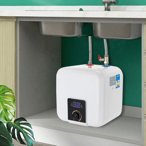 Mini chauffe-eau électrique à accumulation de 8 litres/2,11 gallons ...