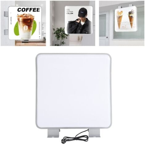 Caisson lumineux publicitaire LED 60 x 60 cm, caisson lumineux double face, caisson lumineux ...