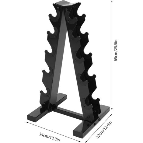 Support pour haltères A-Frame Support seul, support en acier à 5 ...