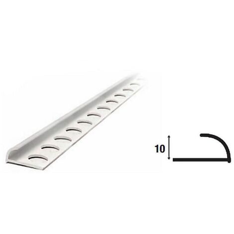 GUARDACANTOS 2.60MT.PVC BLANCO