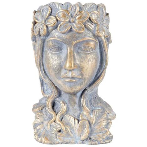 MACETERO CABEZA MUJER 20X19,5X32 CM