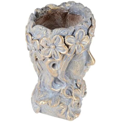MACETERO CABEZA MUJER 20X19,5X32 CM