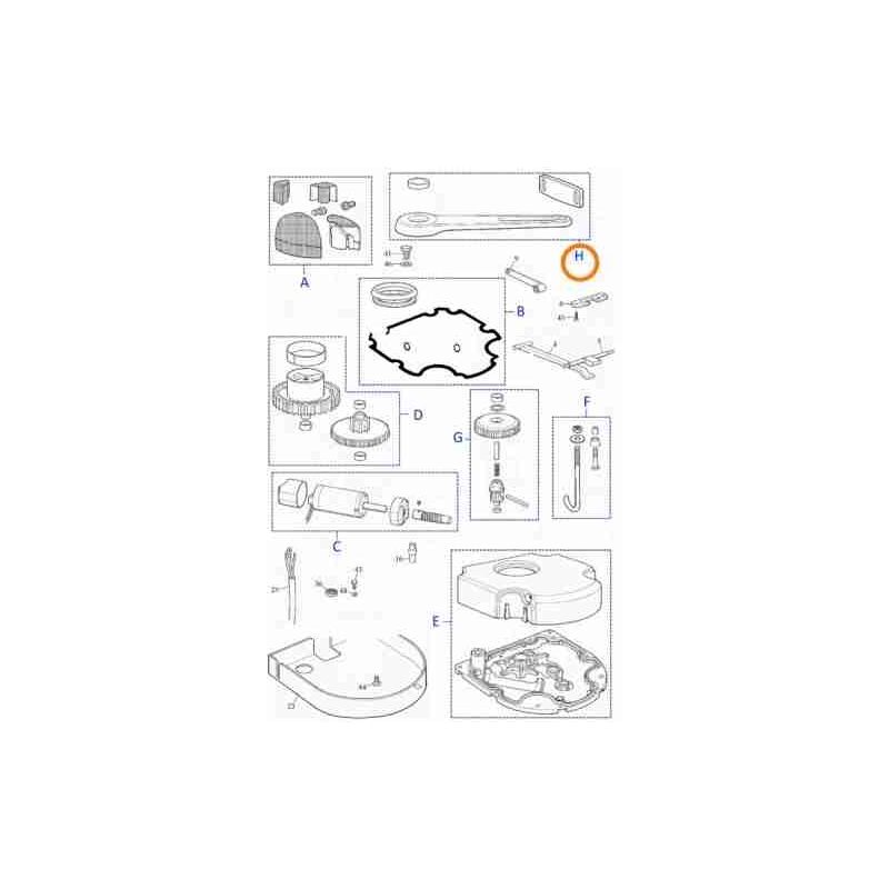 WUAKIT Zubehör Gerader Arm Mhouse Original Ersatzteil NICE WUAKIT