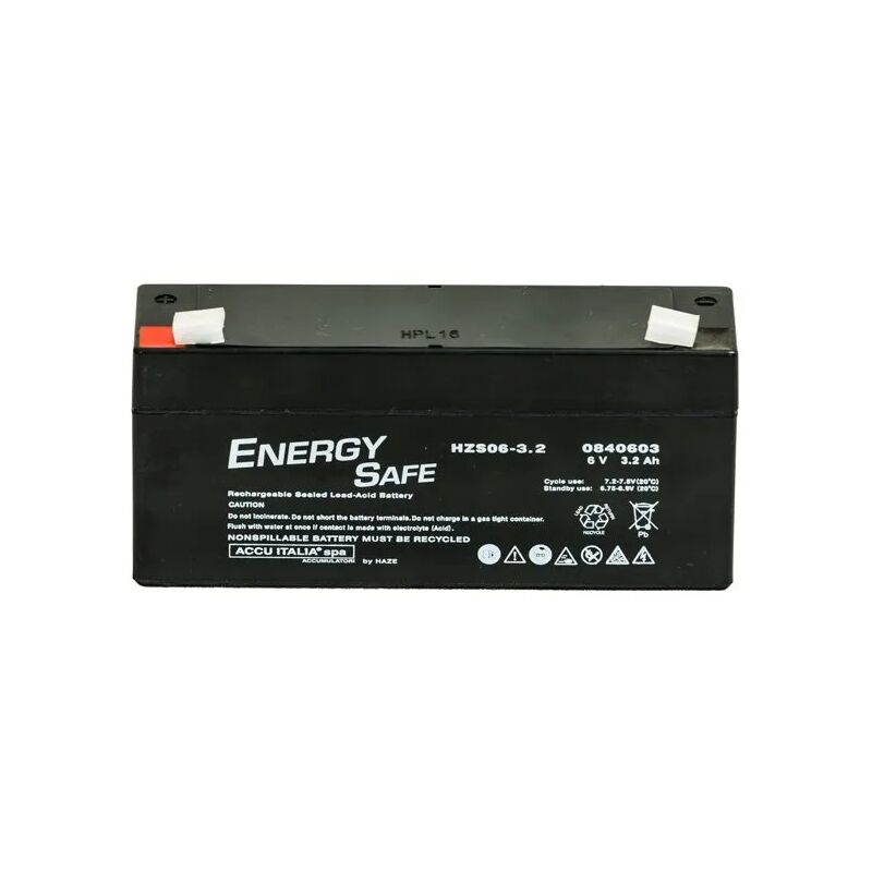 Pb Agm Vrla Batterie Energy Safe Serie 6v 32ah C20 F1 