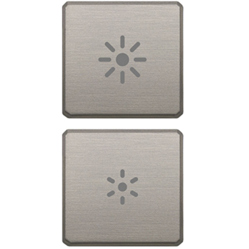 VIMAR - 22751.3.11 Flachdimmer mit zwei Tasten, Nickel