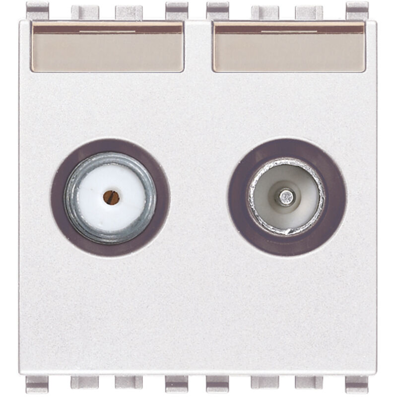 VIMAR - 20302.01.B Direct TV-RD-SAT-Buchse, 2 Ausgänge, weiß