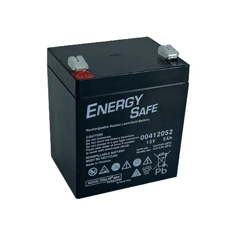 Pb AGM VRLA-Batterie Energy Safe Serie 12V 5,0Ah C20 (F2)