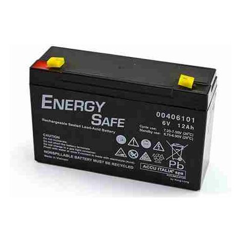 Pb AGM VRLA Batterie Energy Safe Serie 6V 12Ah C20 (F1)
